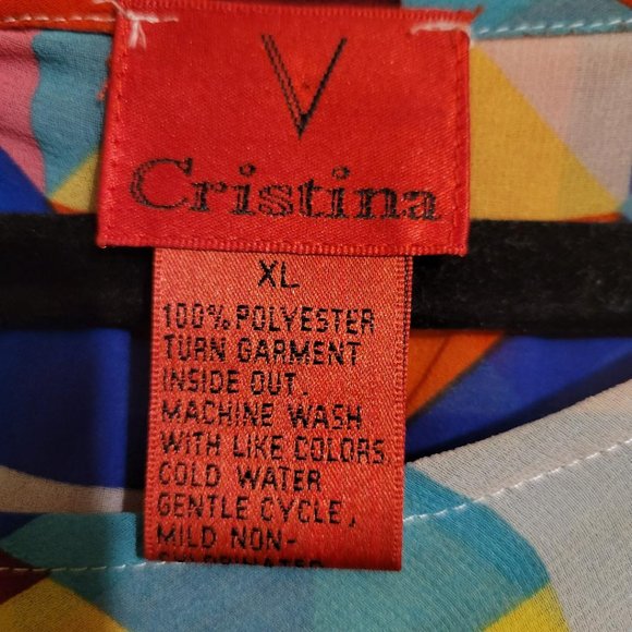 V Christina | Tops | V Christina Brand Size Xl Lively Multicolored ...
